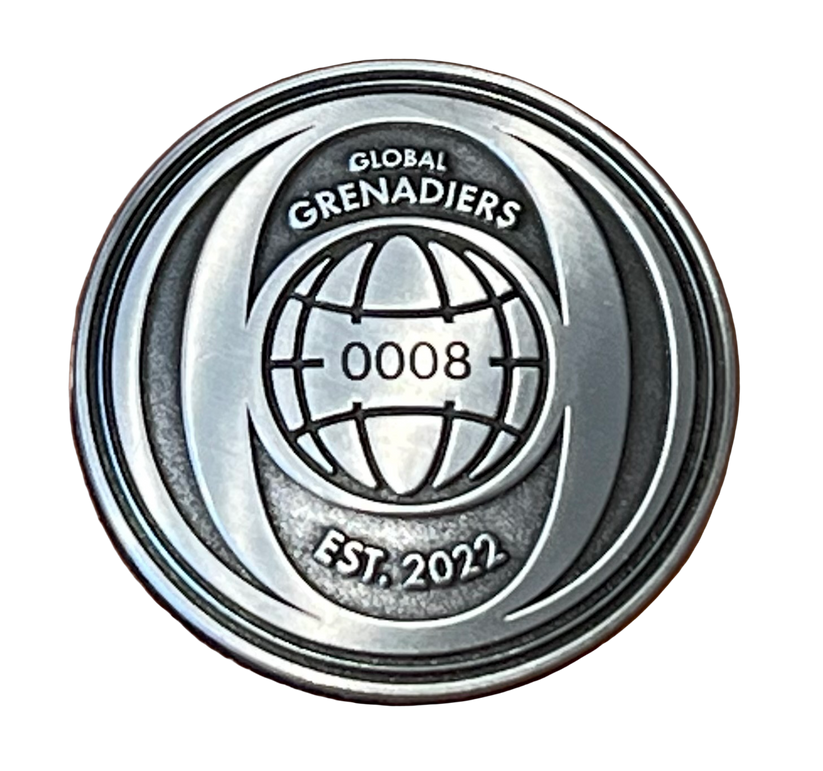Engraved Global Grenadier Club Medallion - 2 Pack – Grenadier Works ...